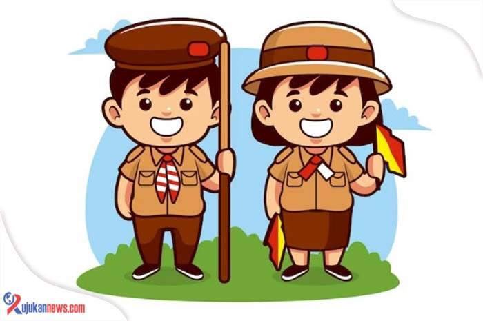 11 Cara Memasang Atribut Pramuka SD Putri Lengkap dengan Semua ...